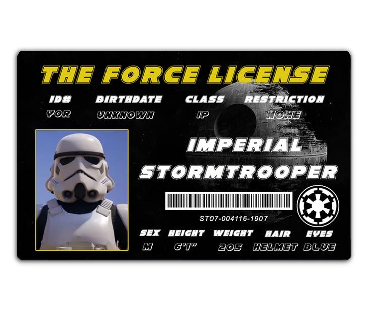 Star Wars Stormtrooper License ID Card | Funky Toys
