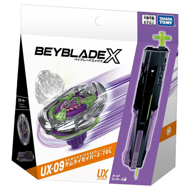Takara Tomy Beyblade X Starter Set - UX-09 Starter Samurai Saber (with ...