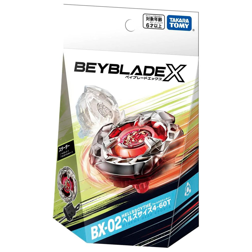 Takara Tomy Beyblade X Starter Set - BX-02 Hells Scythe | Funky Toys