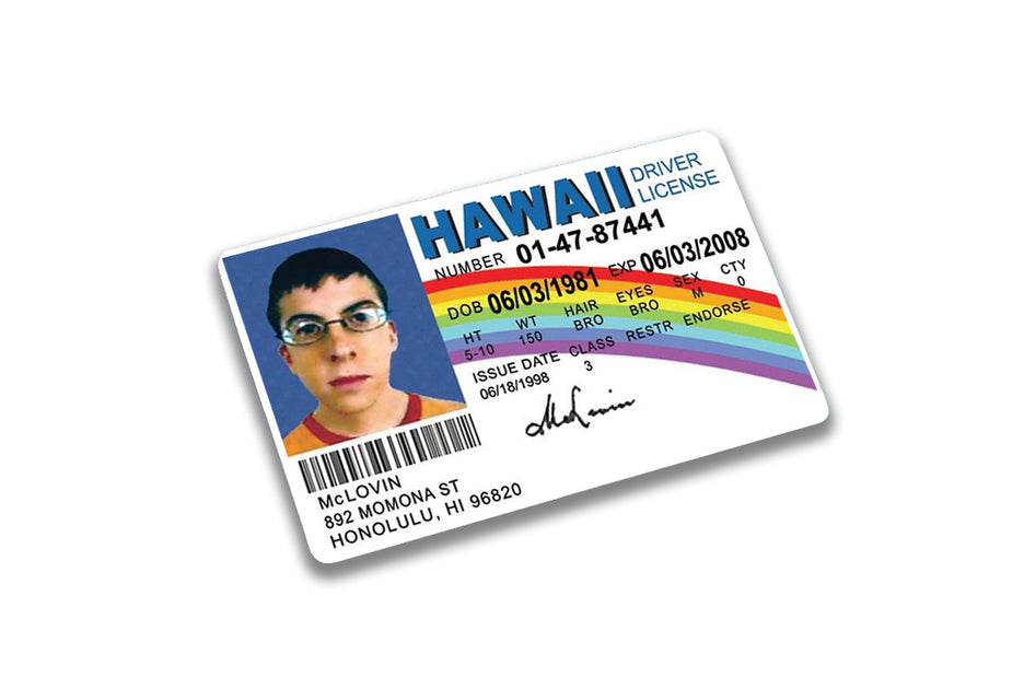 McLovin Plastic Drivers License ID Card | Funky Toys