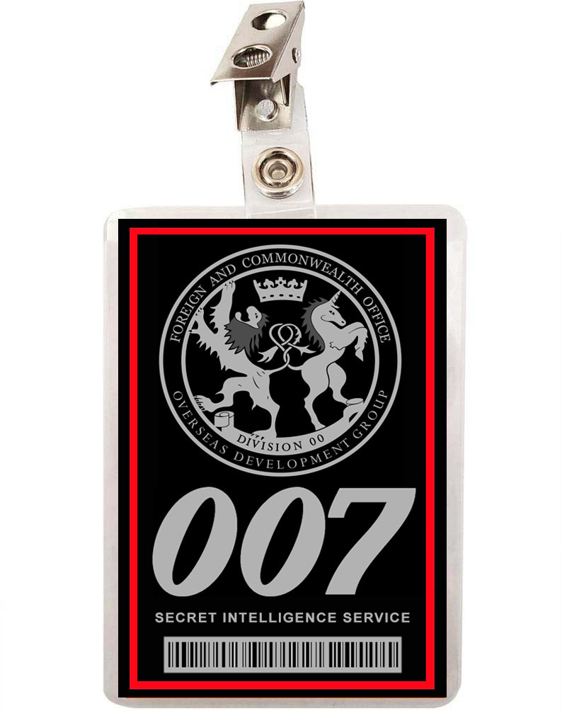 007 James Bond ID Badge | Funky Toys