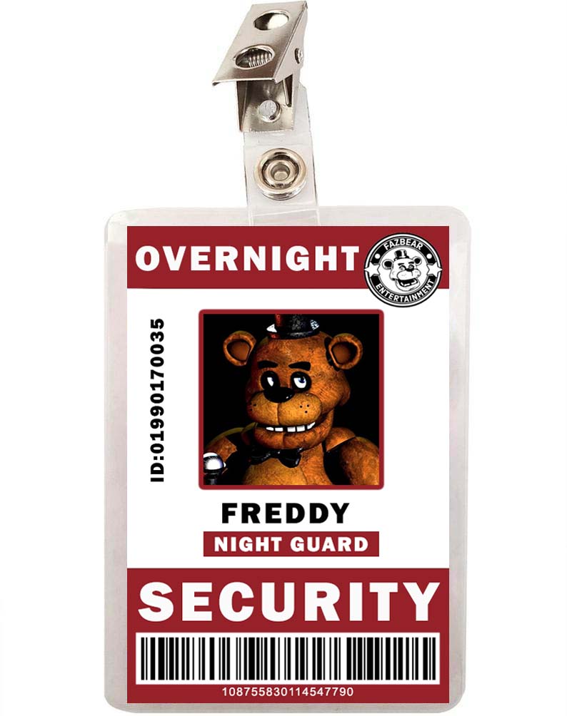 FNAF Five Nights at Freddy's Security ID Badge | Funky Toys