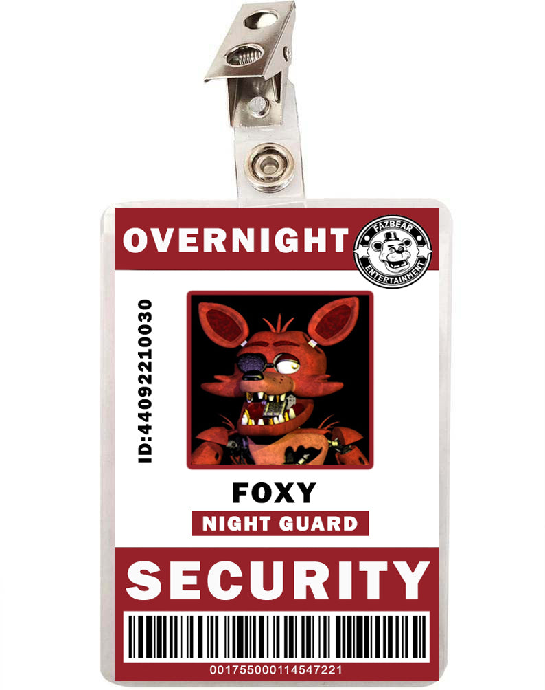 FNAF Five Nights at Freddy's Foxy Security ID Badge | Funky Toys