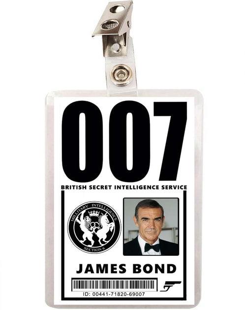007 James Bond ID Badge - Sean Connery | Funky Toys