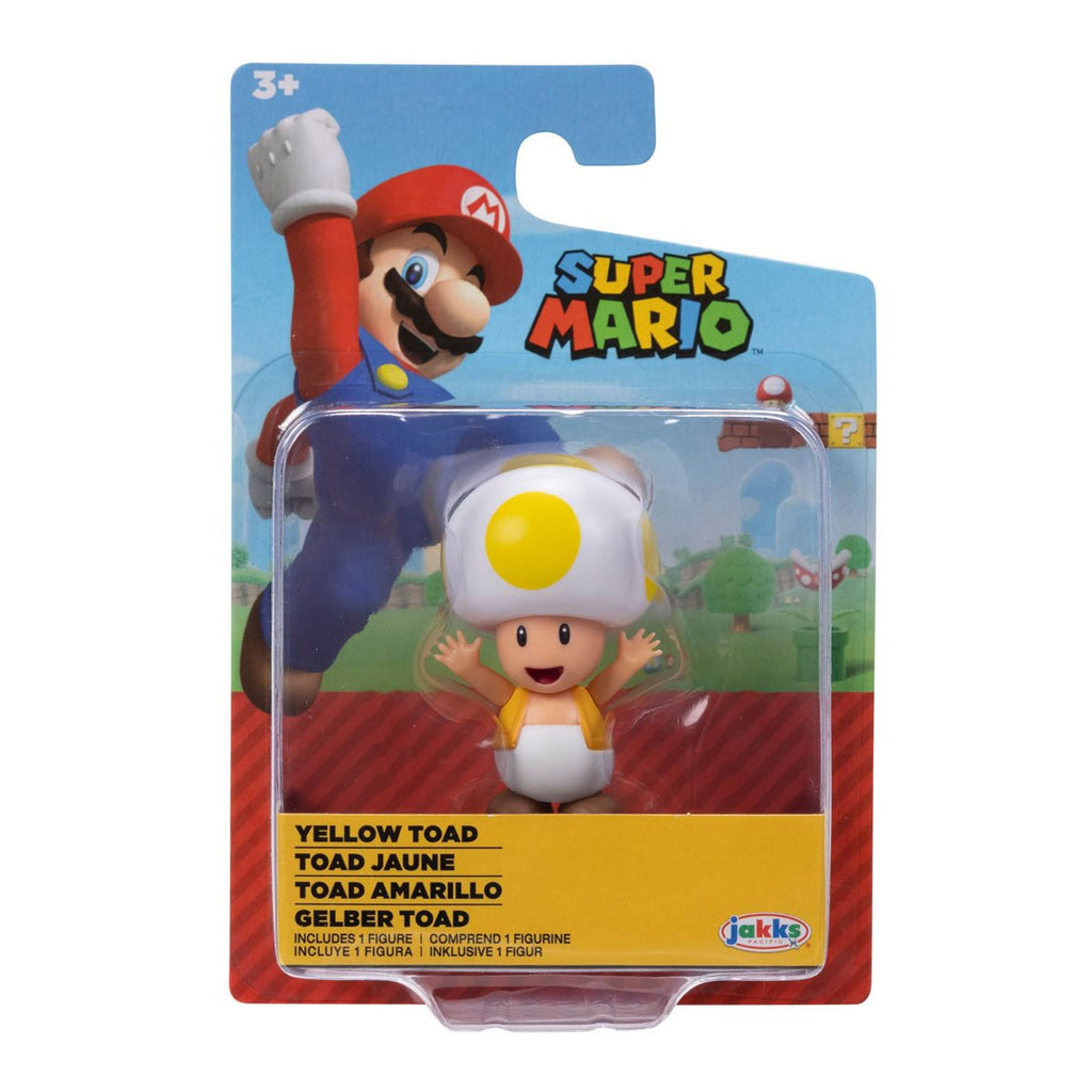 Nintendo Super Mario 2.5 inch Action Figure - Yellow Toad | Funky Toys